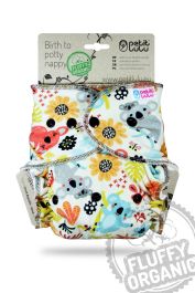 Petit Lulu Maxi/Night Fluffy Organic Koala met drukknoopjes, 7-16 kg ...